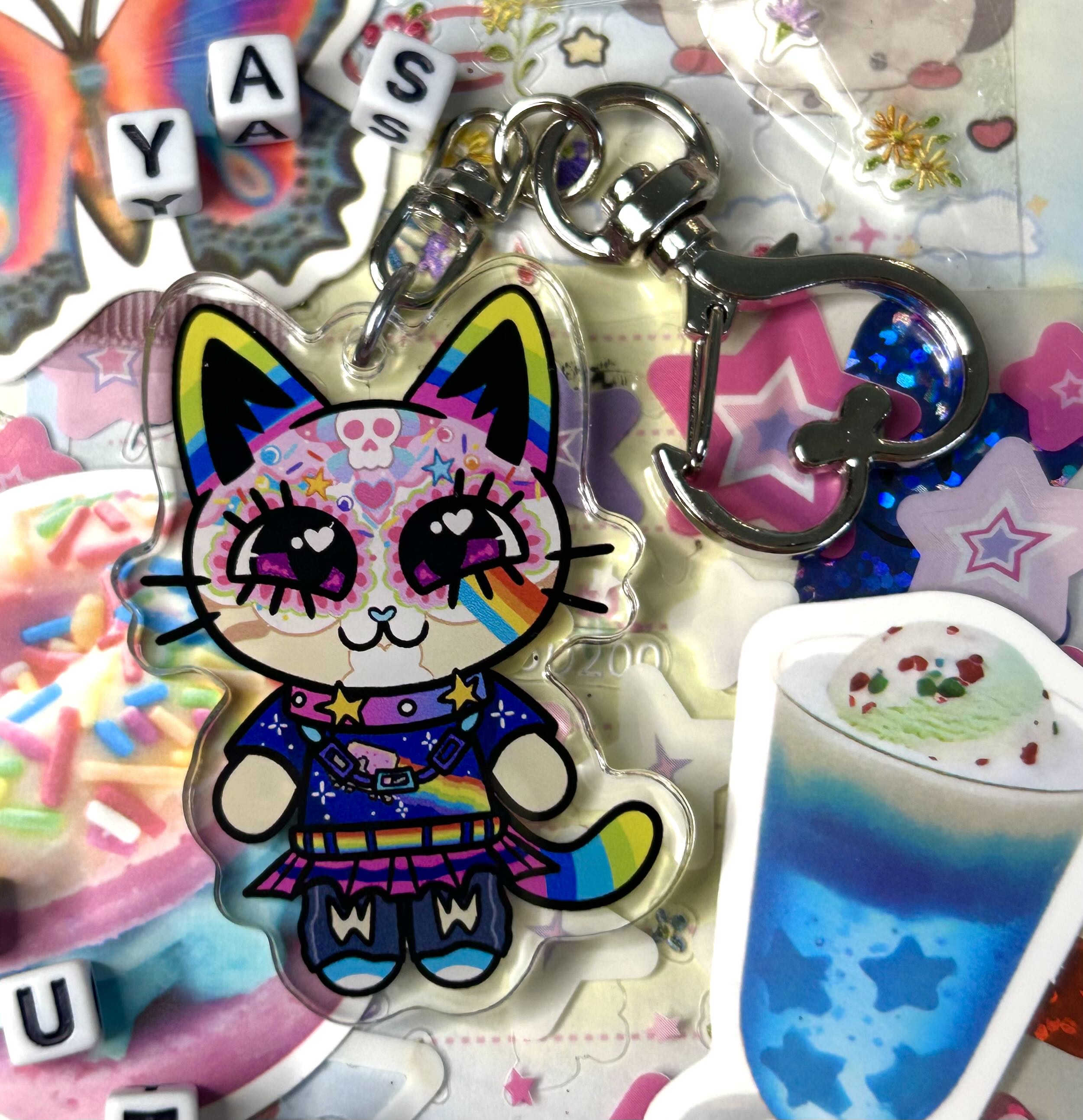 OC Cat Acrylic Keychain – Bitesizedsponge